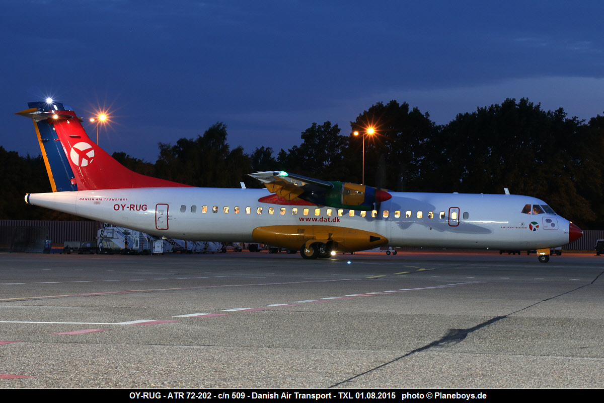 OY-RUG-ATR 72-202-509-Danish Air Transport OY-RUG-ATR 72-202-509-Danish Air Transport